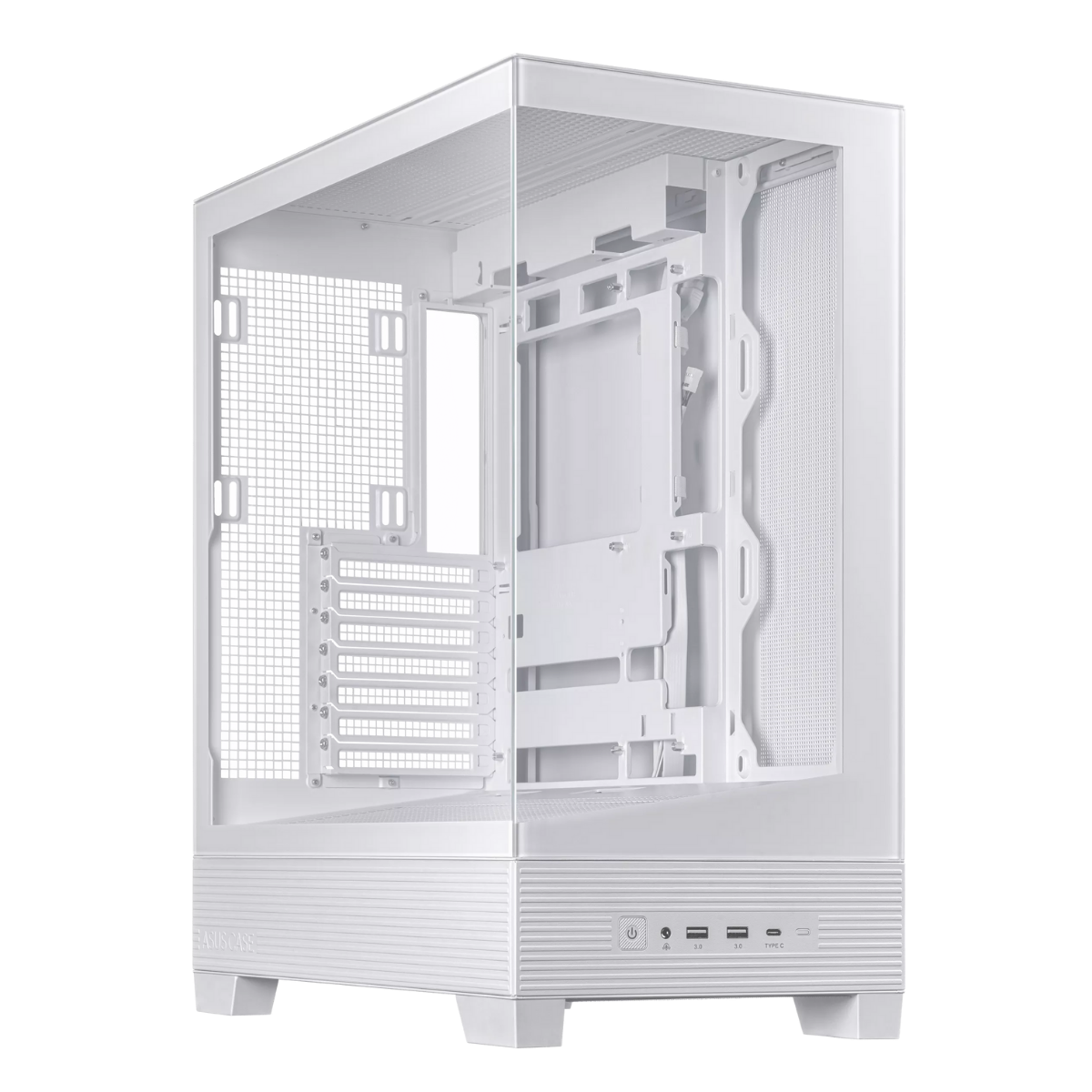 ASUS A31 Tempered Glass Mid-Tower ATX PC Case - White - ASUS A31 WHITE ...