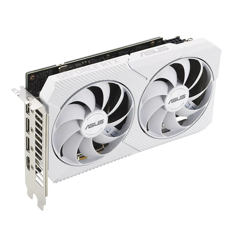 Refurbished - ASUS GeForce RTX 3060 Dual White OC 8GB GDDR6 Video Card ...