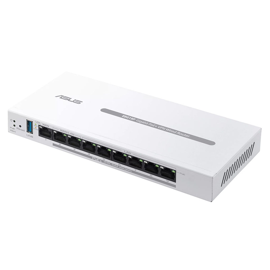 ASUS ExpertWiFi EBG19P Gigabit PoE+ VPN Wired Router - EBG19P | Mwave