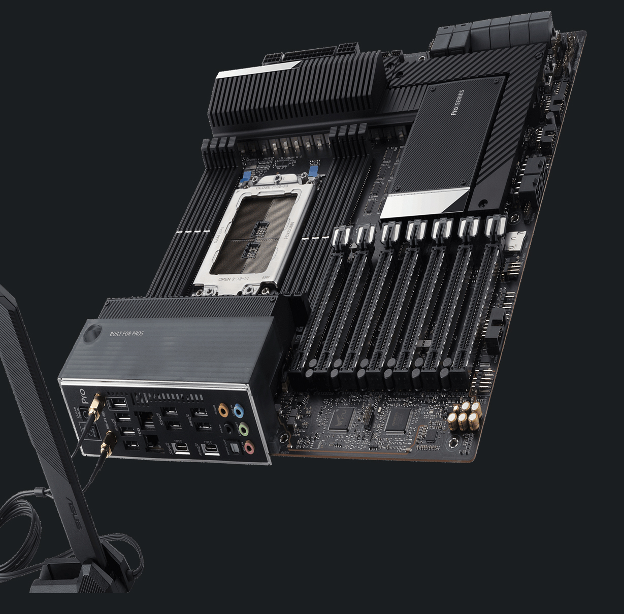 ASUS Pro WS WRX80E-SAGE SE WIFI II sWRX8 EEB Workstation Motherboard ...