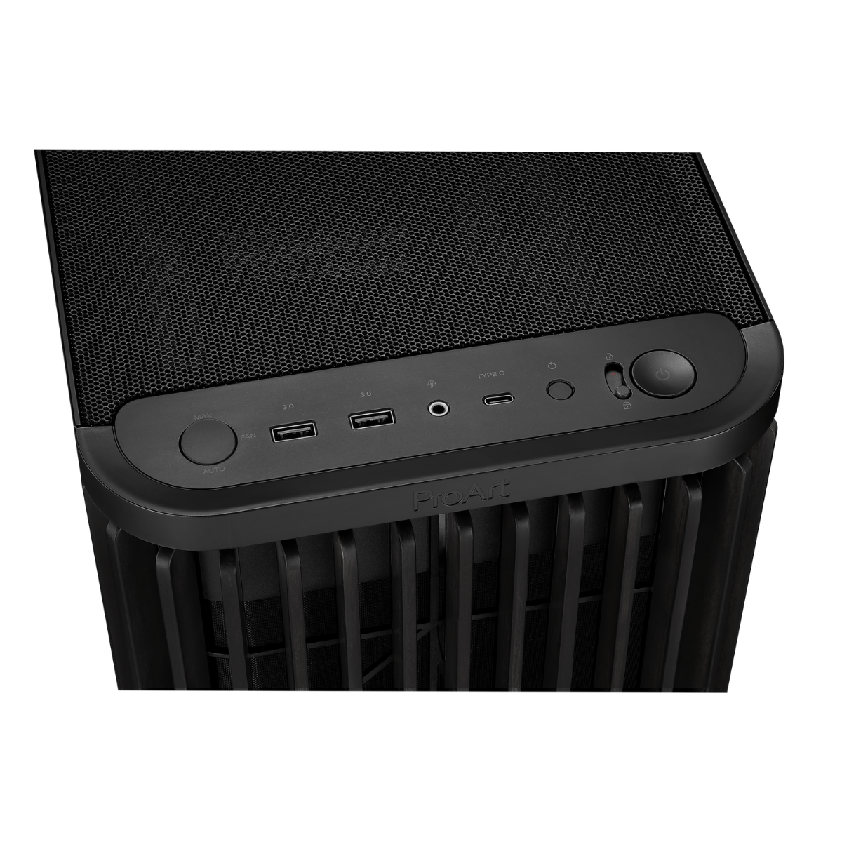 ASUS ProArt PA401 Wood Edition Tempered Glass PWM ATX PC Case - Black ...