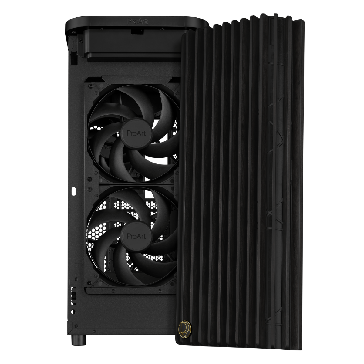 ASUS ProArt PA401 Wood Edition Tempered Glass PWM ATX PC Case - Black ...