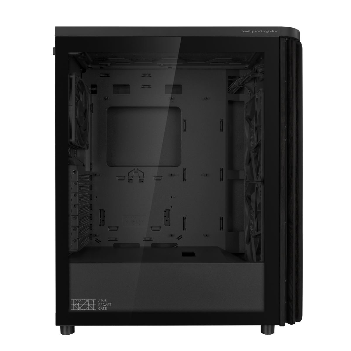 ASUS ProArt PA401 Wood Edition Tempered Glass PWM ATX PC Case - Black ...