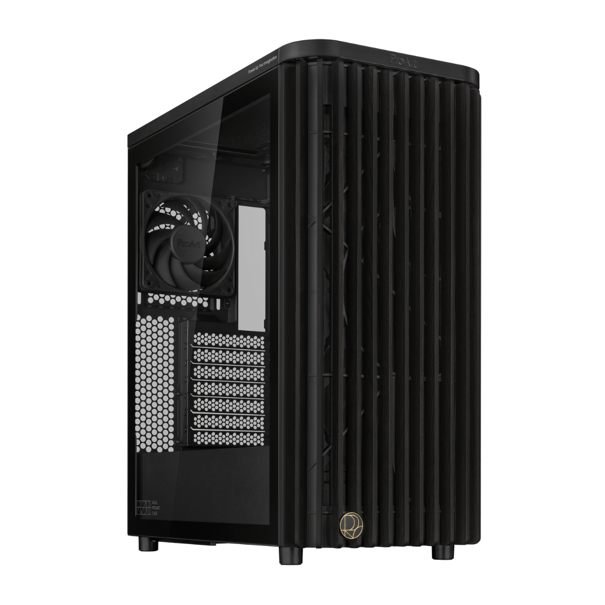 ASUS ProArt PA401 Wood Edition Tempered Glass PWM ATX PC Case - Black ...