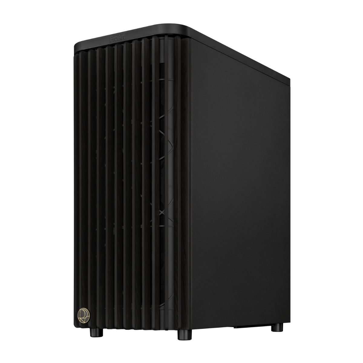 ASUS ProArt PA401 Wood Edition Tempered Glass PWM ATX PC Case - Black ...