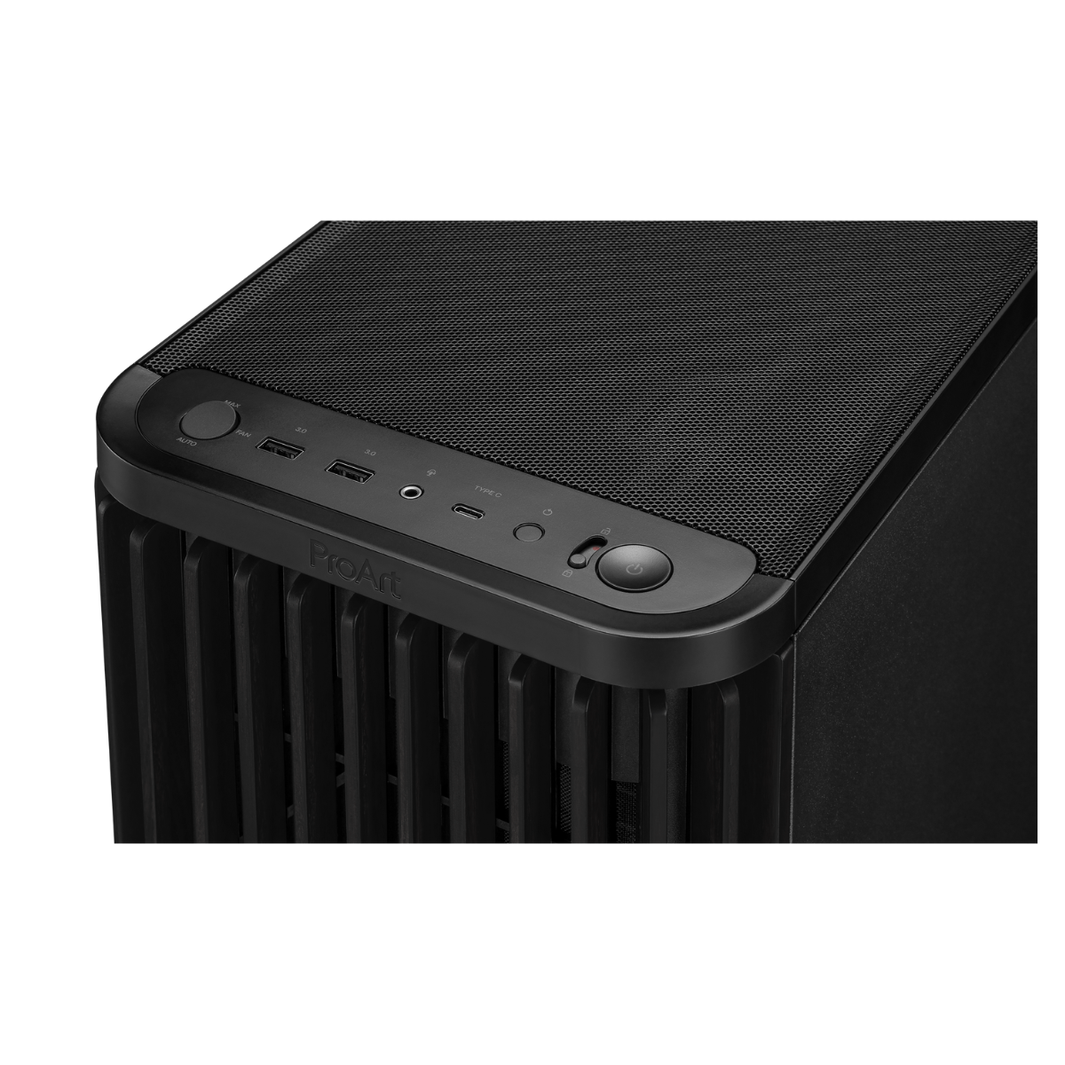 ASUS ProArt PA401 Wood Edition Tempered Glass PWM ATX PC Case - Black ...