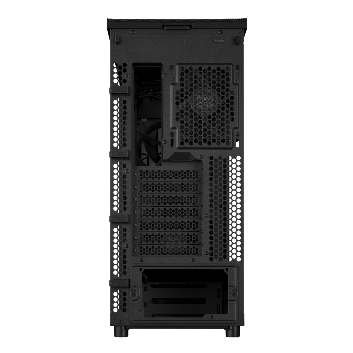 ASUS ProArt PA401 Wood Edition Tempered Glass PWM ATX PC Case - Black ...