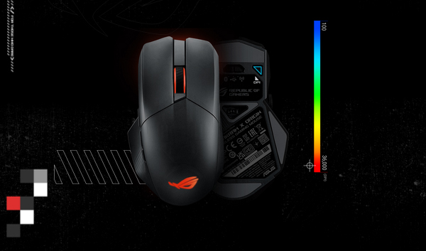 ASUS ROG Chakram X Origin Wireless Optical Gaming Mouse - ROG CHAKRAM X ...