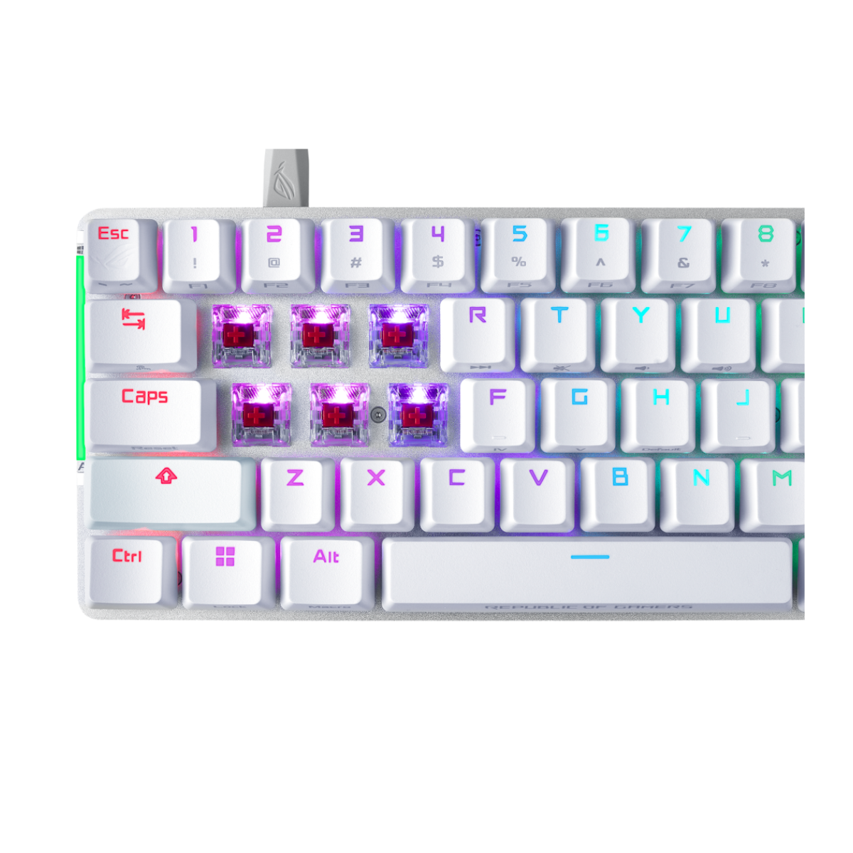 ASUS ROG Falchion Ace RGB White Mechanical Gaming Keyboard - NX Red ...
