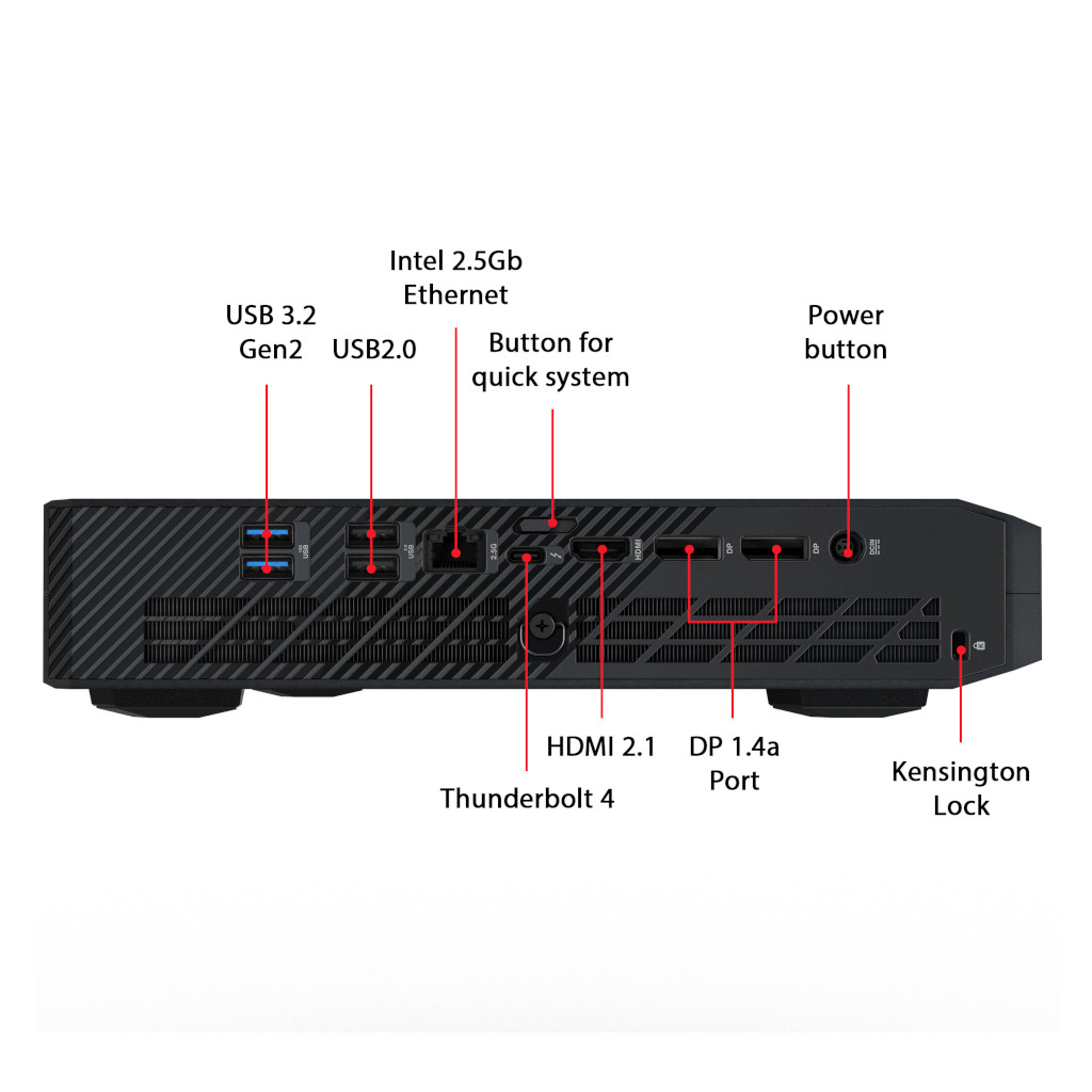 ASUS NUC Performance Barebone Kit - Intel Core Ultra 7 RTX 4060 ...