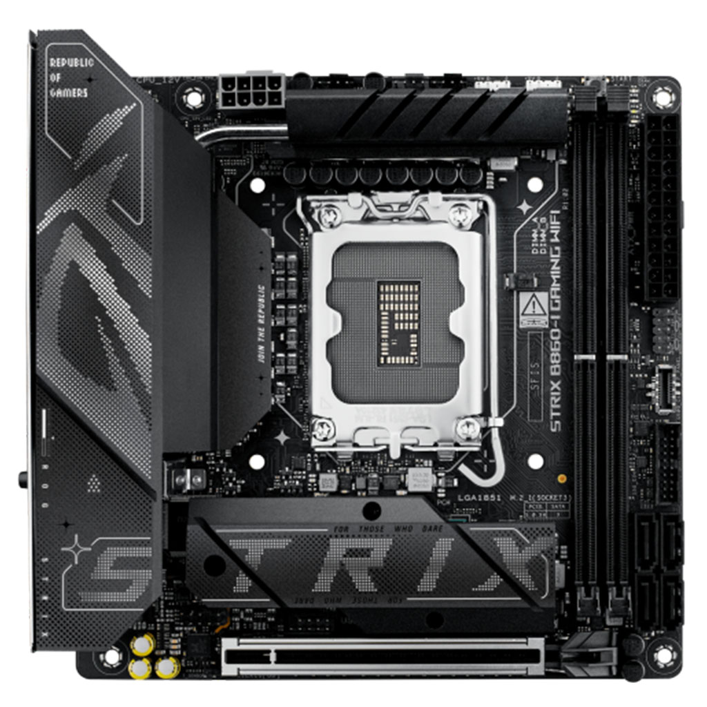 ASUS ROG STRIX B860-I GAMING WIFI Intel LGA 1851 Mini-ITX Motherboard - ROG STRIX B860-I GAMING ...