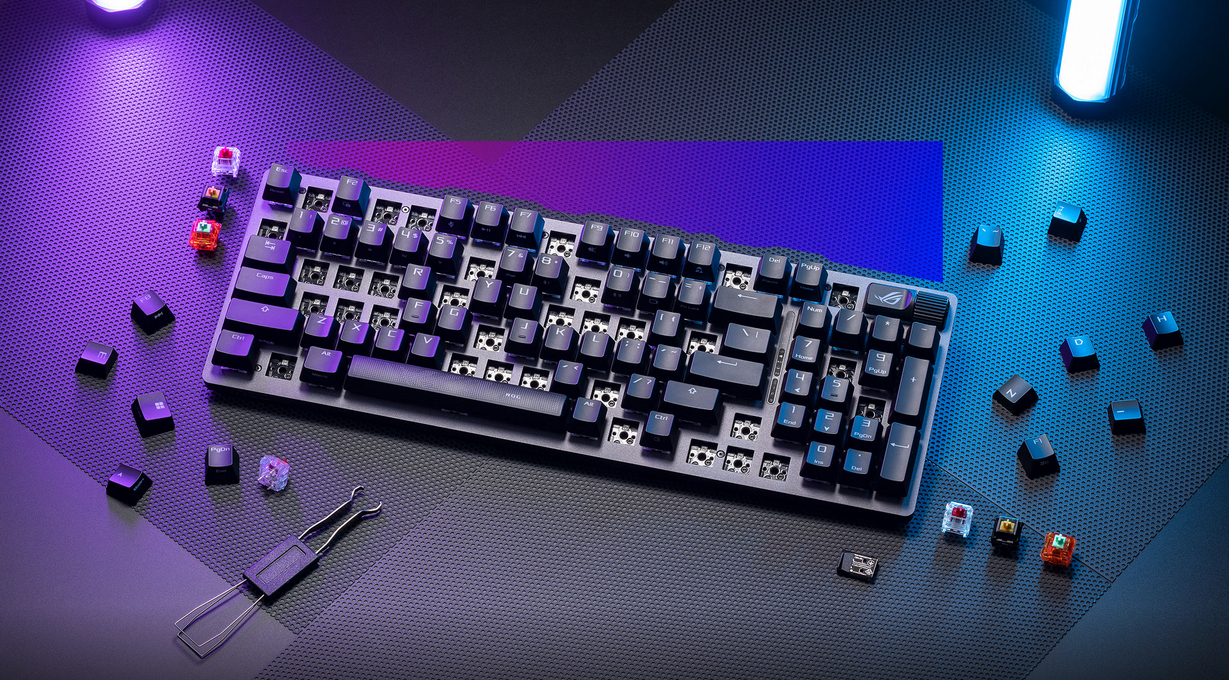 ASUS ROG Strix Scope II 96 Wireless White Mechanical Gaming Keyboard ...