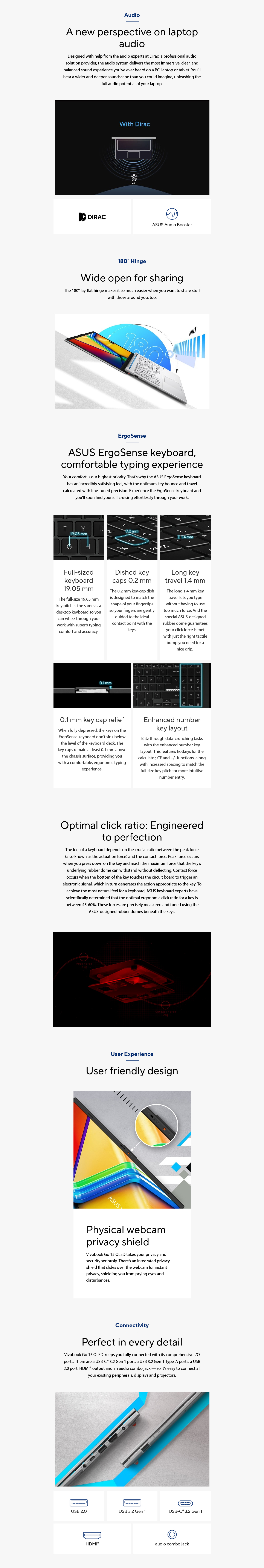 ASUS Vivobook Go 15 E1504 15.6" Laptop Intel i3 8GB 512GB W11H ...