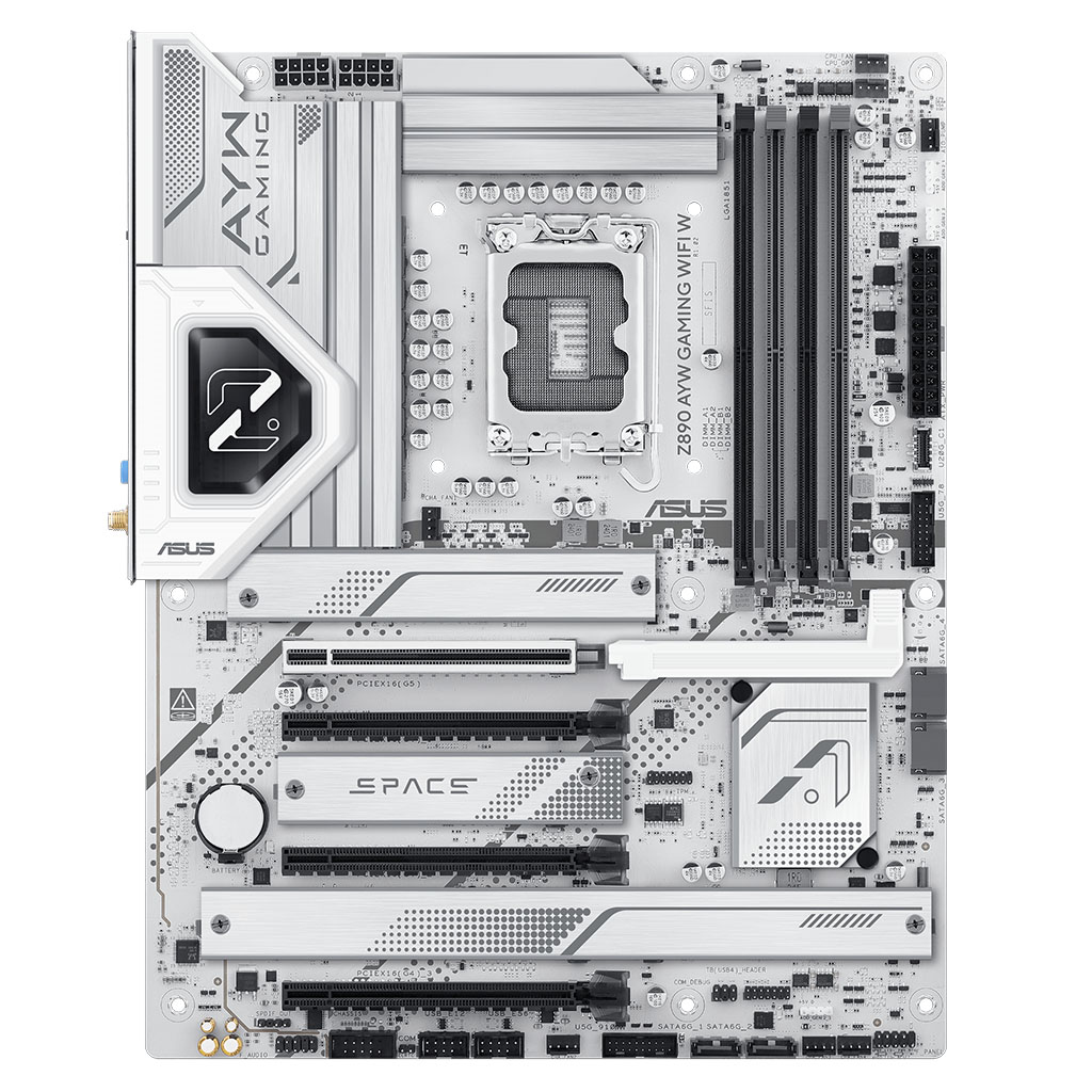 ASUS Z890 AYW GAMING WIFI W Intel LGA 1851 ATX Motherboard - White ...