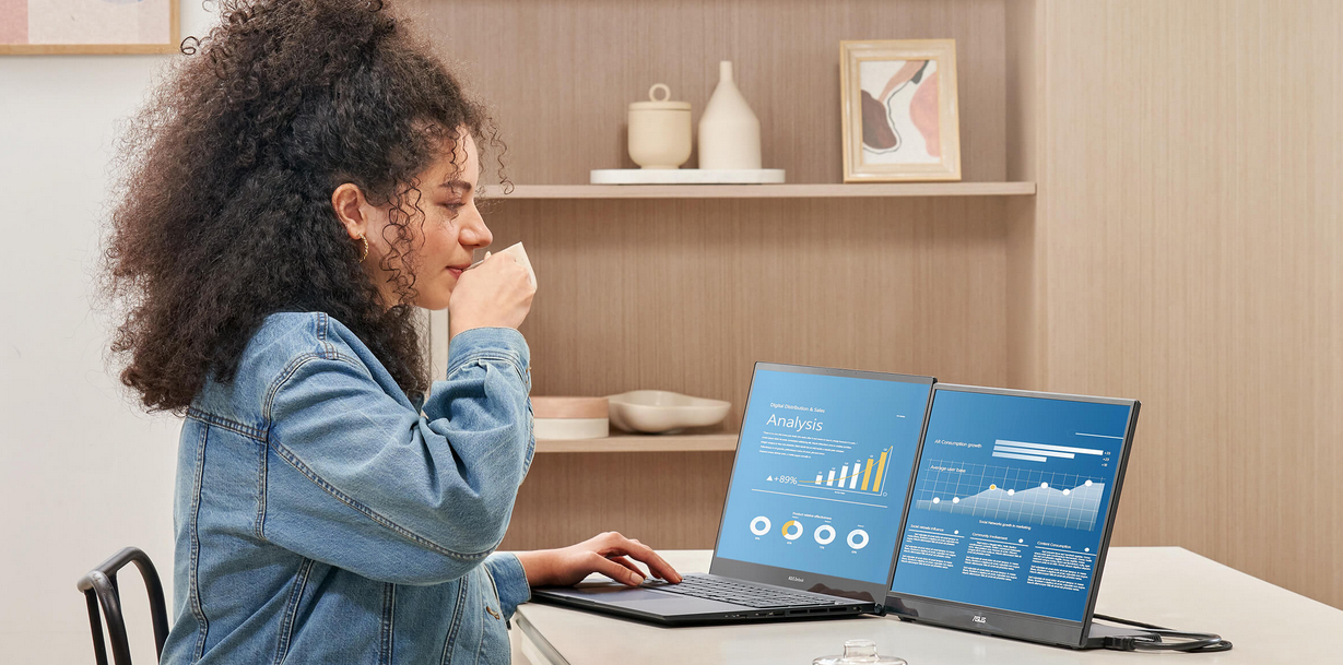 ASUS ZenScreen MB16QHG 16" 120Hz WQXGA HDR400 USB-C Portable IPS ...