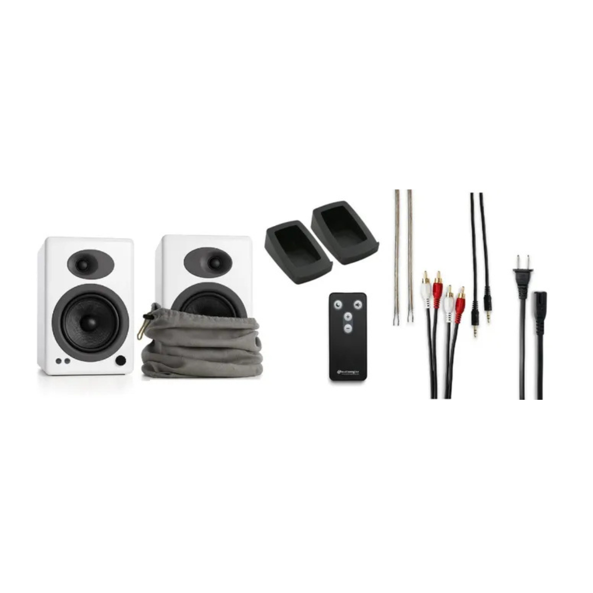 Audioengine A5+ Powered Bookshelf Speakers with DS2 Speaker Stands ...