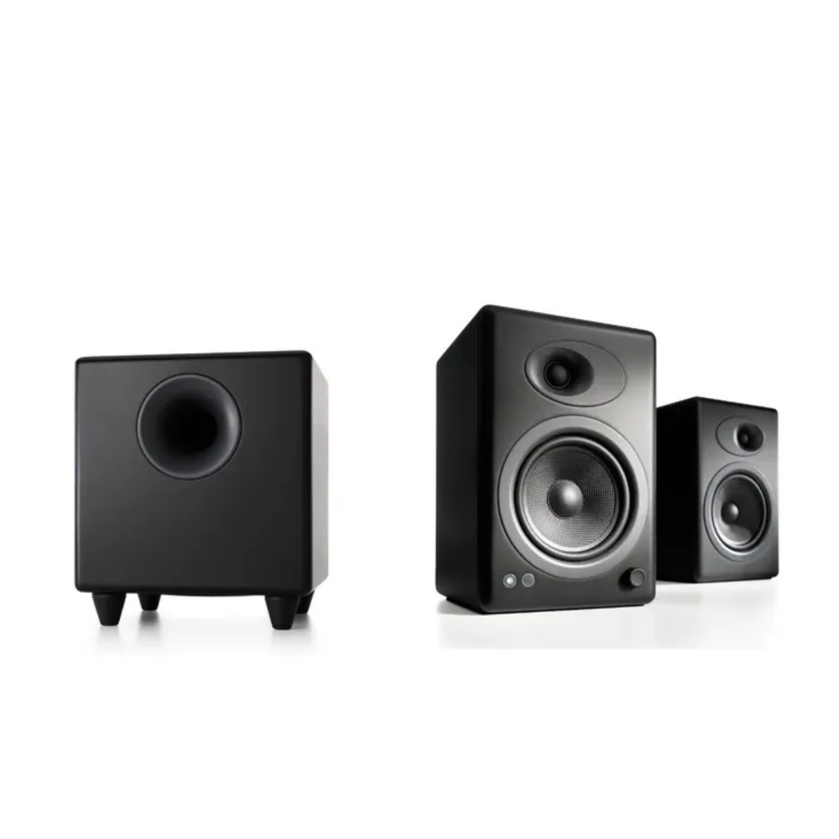 Audioengine A5+ Powered Bookshelf Speakers with S8 Subwoofer - Black ...