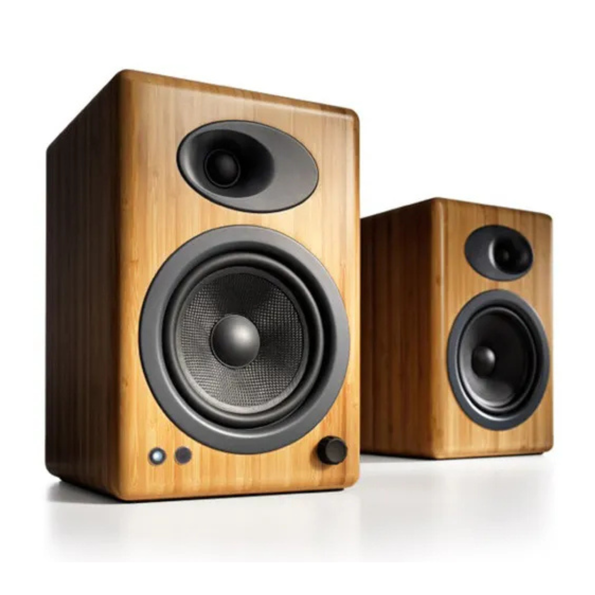 Audioengine A5+ Wireless Bookshelf Speakers with DS2 Speaker Stands ...