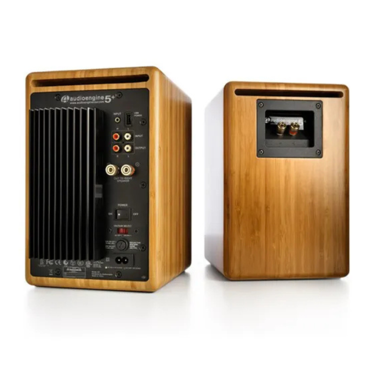 Audioengine A5+ Wireless Bookshelf Speakers with DS2 Speaker Stands ...