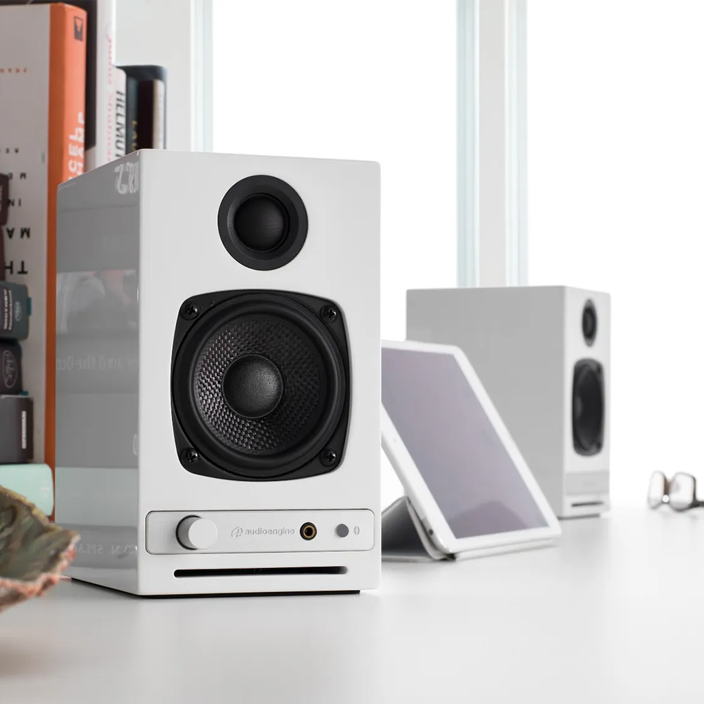 Audioengine HD3 Premium Wireless Speakers - Gloss White - 90023800 | Mwave