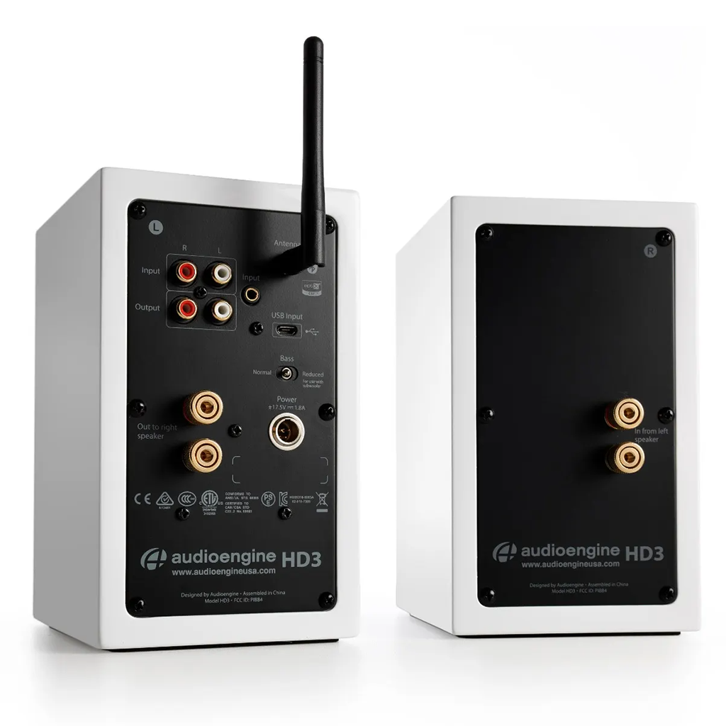 Audioengine HD3 Premium Wireless Speakers - Gloss White - 90023800 | Mwave