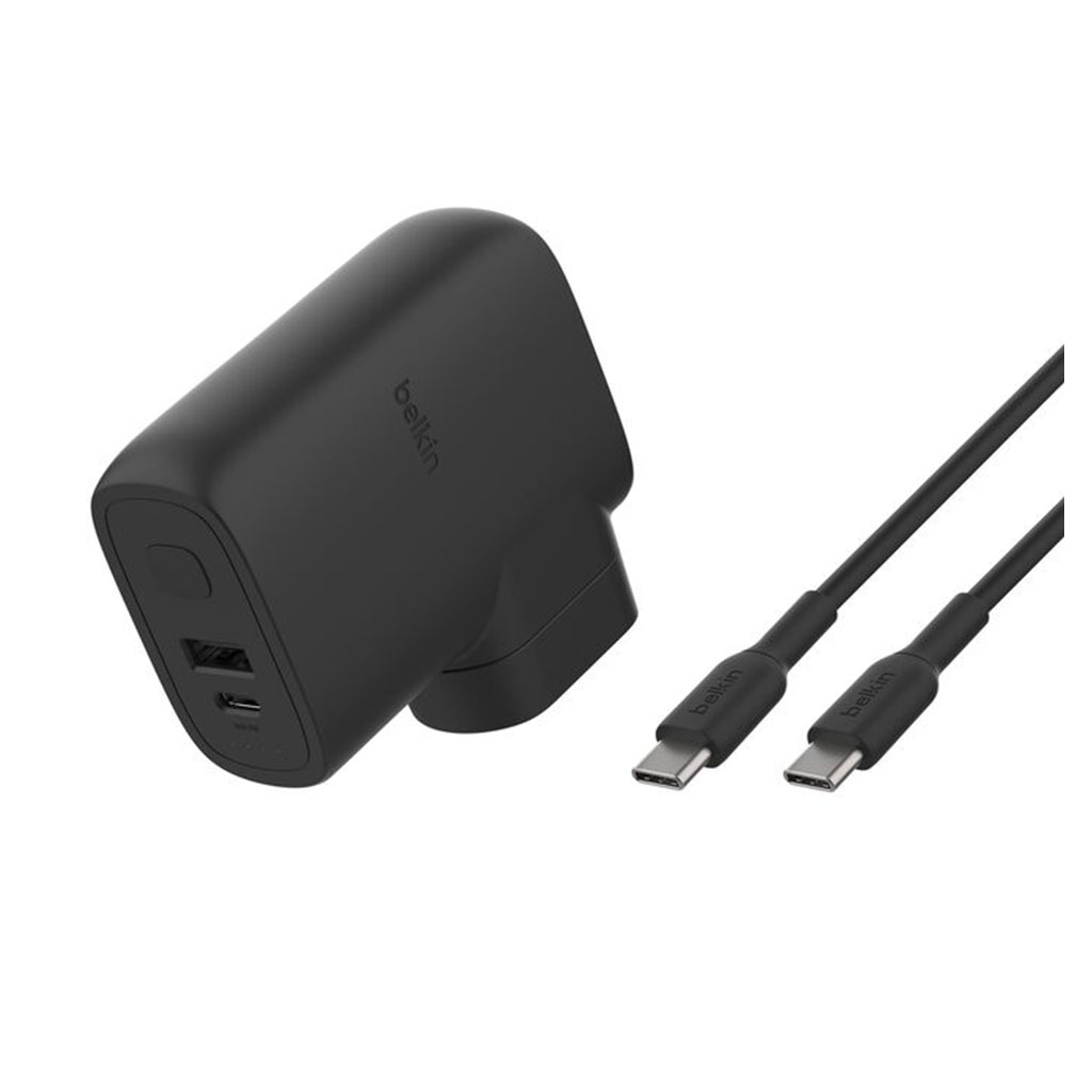 Belkin BoostCharge 5000mAh 25W Hybrid Wall Charger w/ Power Bank ...