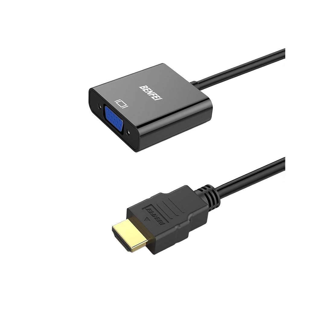 BENFEI 245mm HDMI to VGA Adapter Male-Female Adapter Cable ...