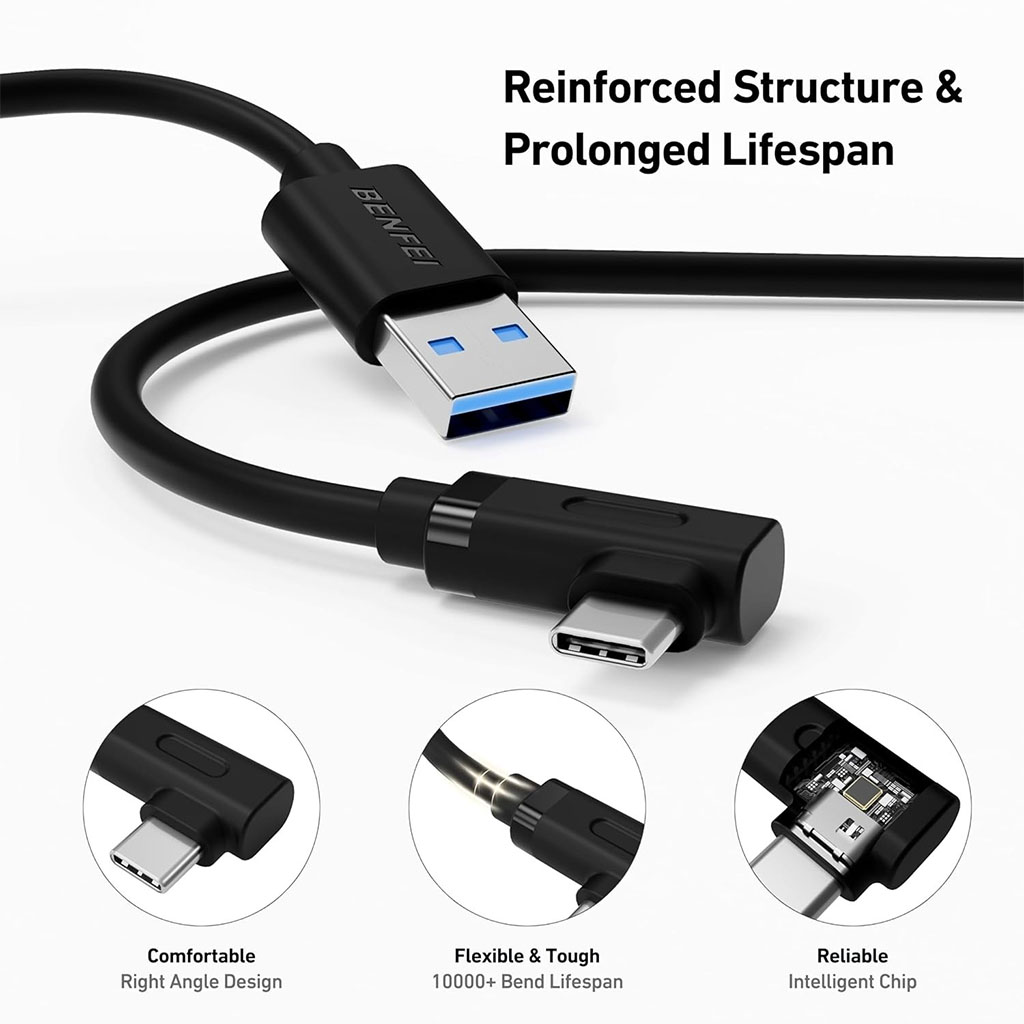 BENFEI 375BK-5M 5m USB 3.0 to USB-C Link Cable for VR Headset ...
