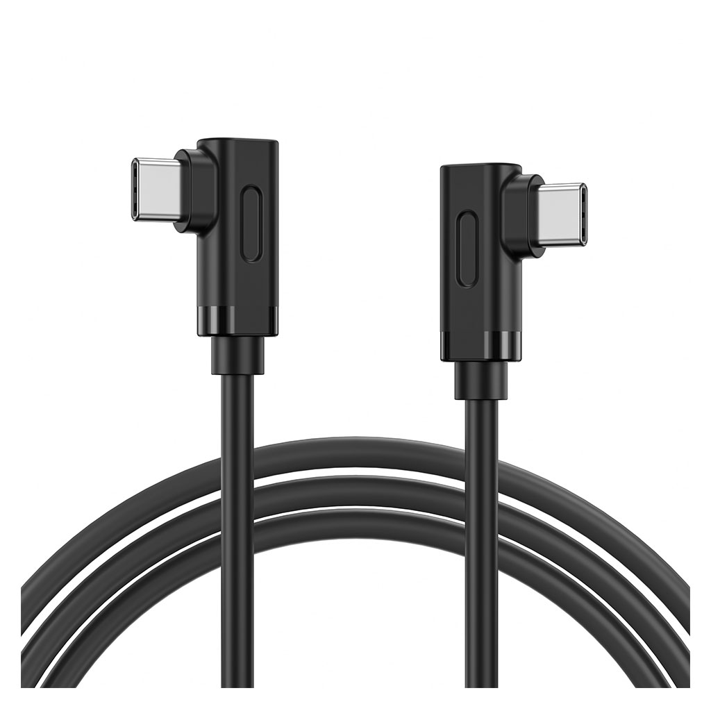 BENFEI 429BK-1M 1m Right Angle USB-C to USB-C Nylon Braided Cable ...