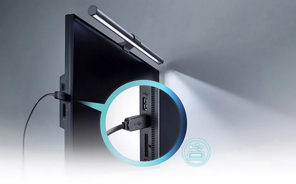 BenQ ScreenBar Plus Monitor Light with Dial Controller (2nd Gen) - 9H ...