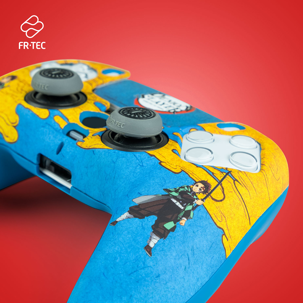 Blade Demon Slayer Hard Case + Grips + Sticker for PS5 Controller ...