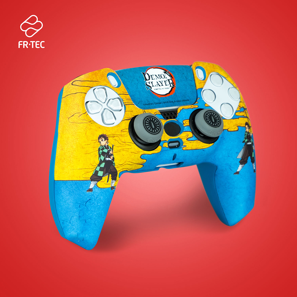 Blade Demon Slayer Hard Case + Grips + Sticker for PS5 Controller ...