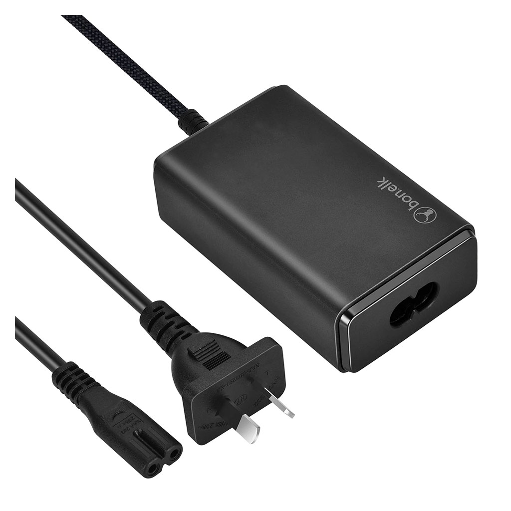 Bonelk Long-Life 65W PD GaN Desktop Charger w/ In-Built USB-C Cable ...