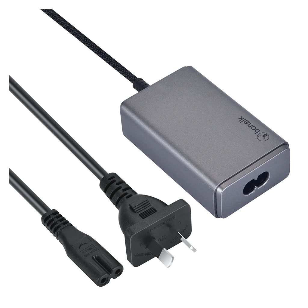 Bonelk Long-Life 65W PD GaN Desktop Charger w/ In-Built USB-C Cable ...