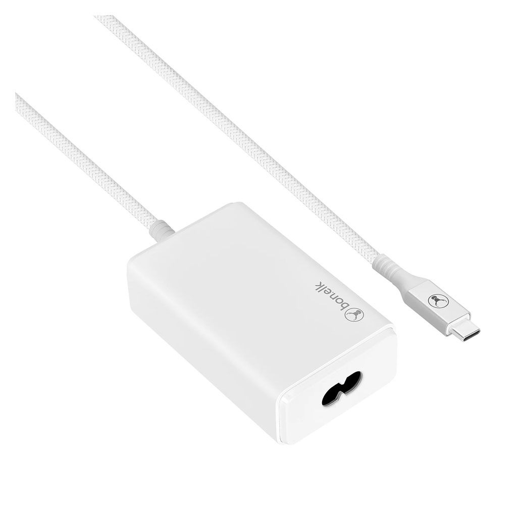 Bonelk Long-Life 65W PD GaN Desktop Charger w/ In-Built USB-C Cable ...
