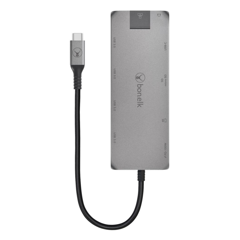 Bonelk Long-Life USB-C to 11-In-1 Multiport Hub - Space Grey - ELK ...