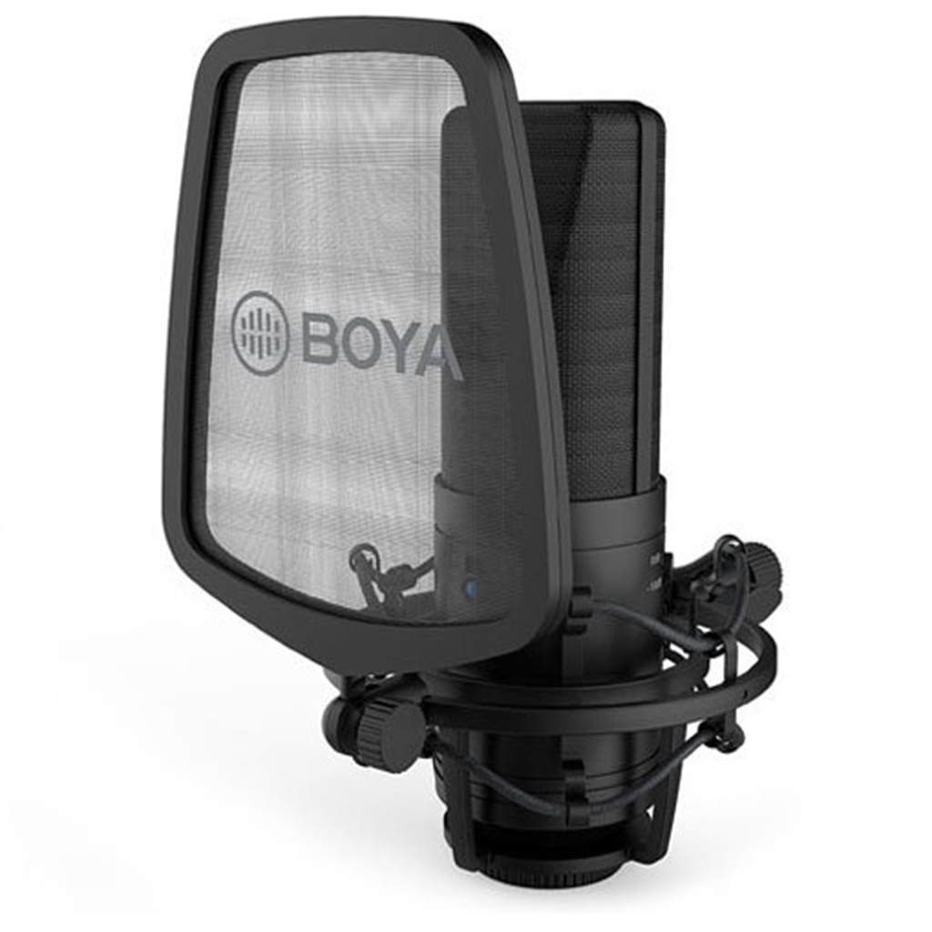 Boya BY-M1000 Pro Large Diaphragm Condenser Studio Microphone Podcast ...