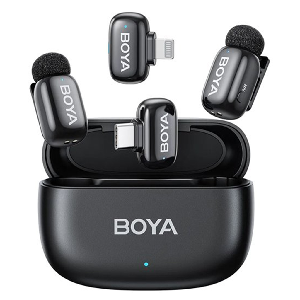Boya Mini 12 Wireless Microphone Type-C & Lightning - Black - BOYA-MINI ...