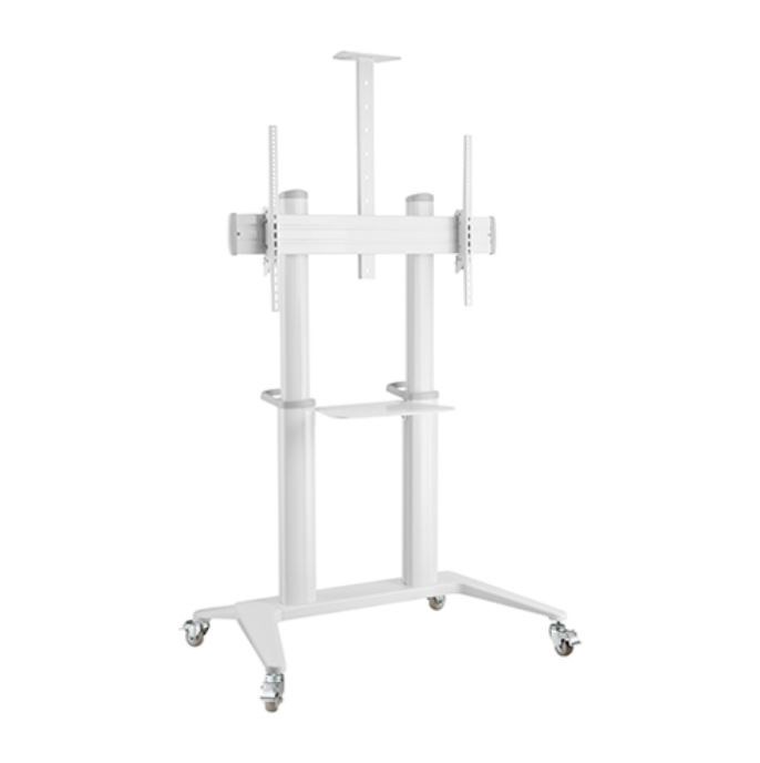 Brateck Heavy Duty TV Trolley Cart - White (65" to 100" Max 140kg ...