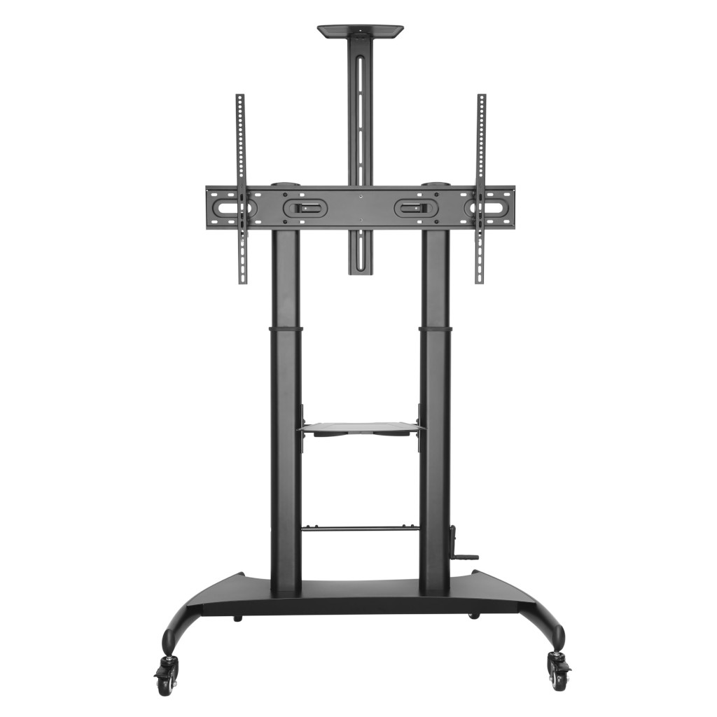 Brateck Heavy-Duty Height-Adjustable TV Trolley Cart - Supports 60"-100 ...