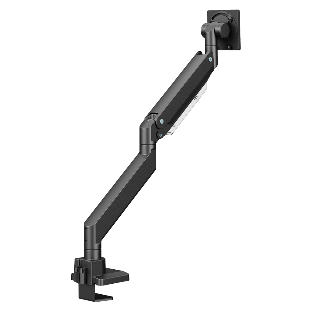 Brateck Super Heavy-Duty Gas Spring Monitor Arm Mount with USB Ports ...