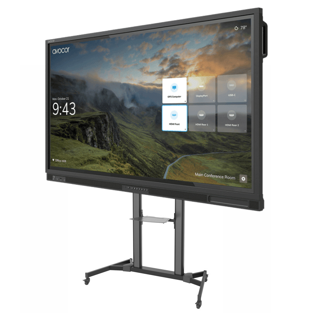Bundle Deal: Avocor E Series 65" 4K Interactive Display + Trolley Cart ...