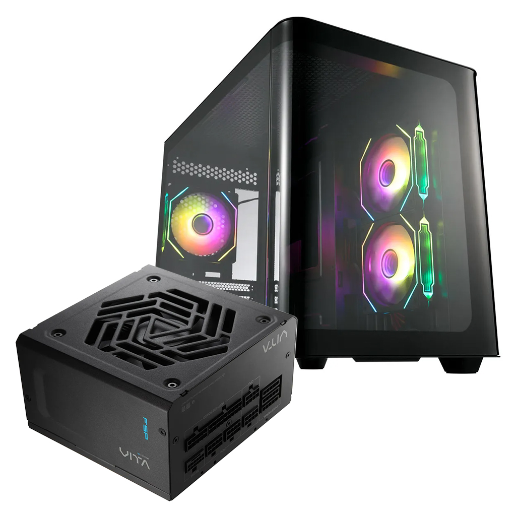 Bundle Deal: FSP S380 M-ATX Mid Tower Case + FSP VITA GM 750W 80+ Gold ATX12V V3.1 Fully-Modular ...