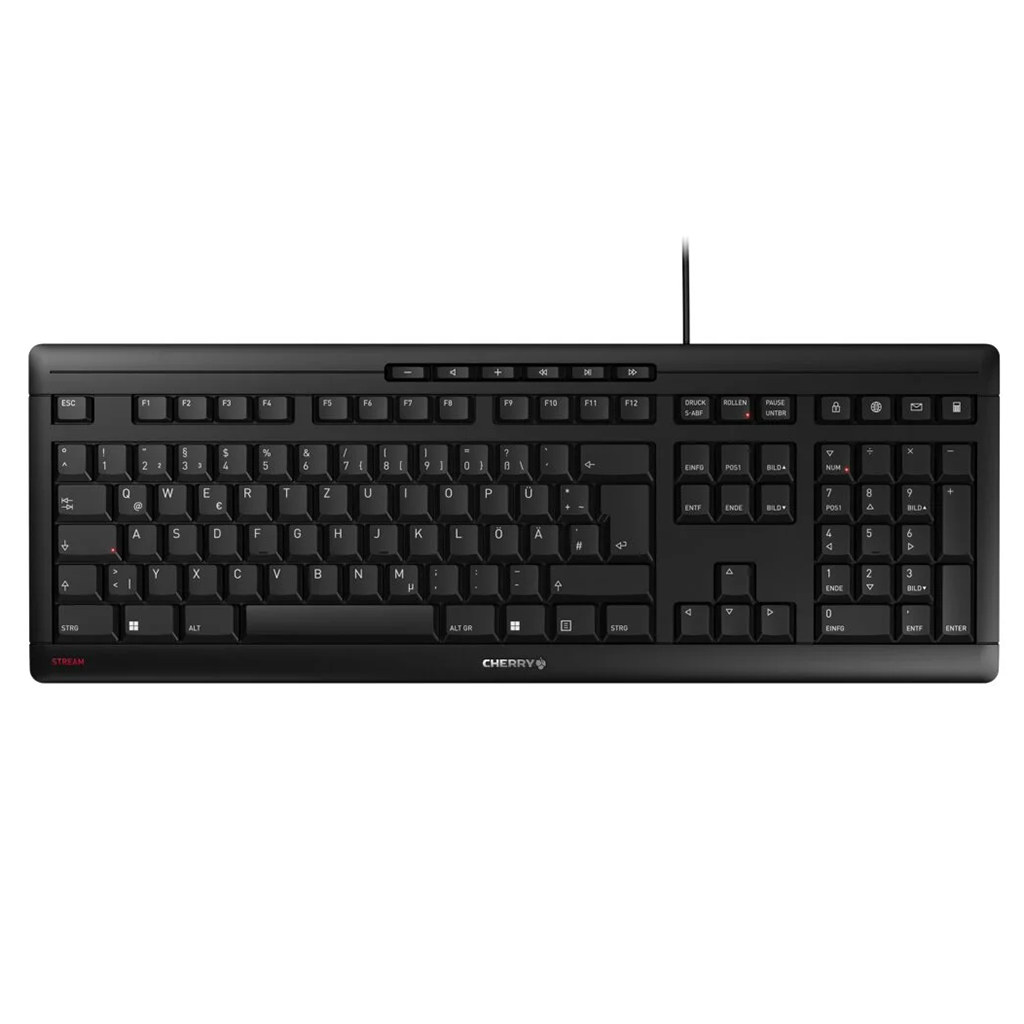 Cherry Stream Wired Office Keyboard - Black - JK-8500CN-2 | Mwave