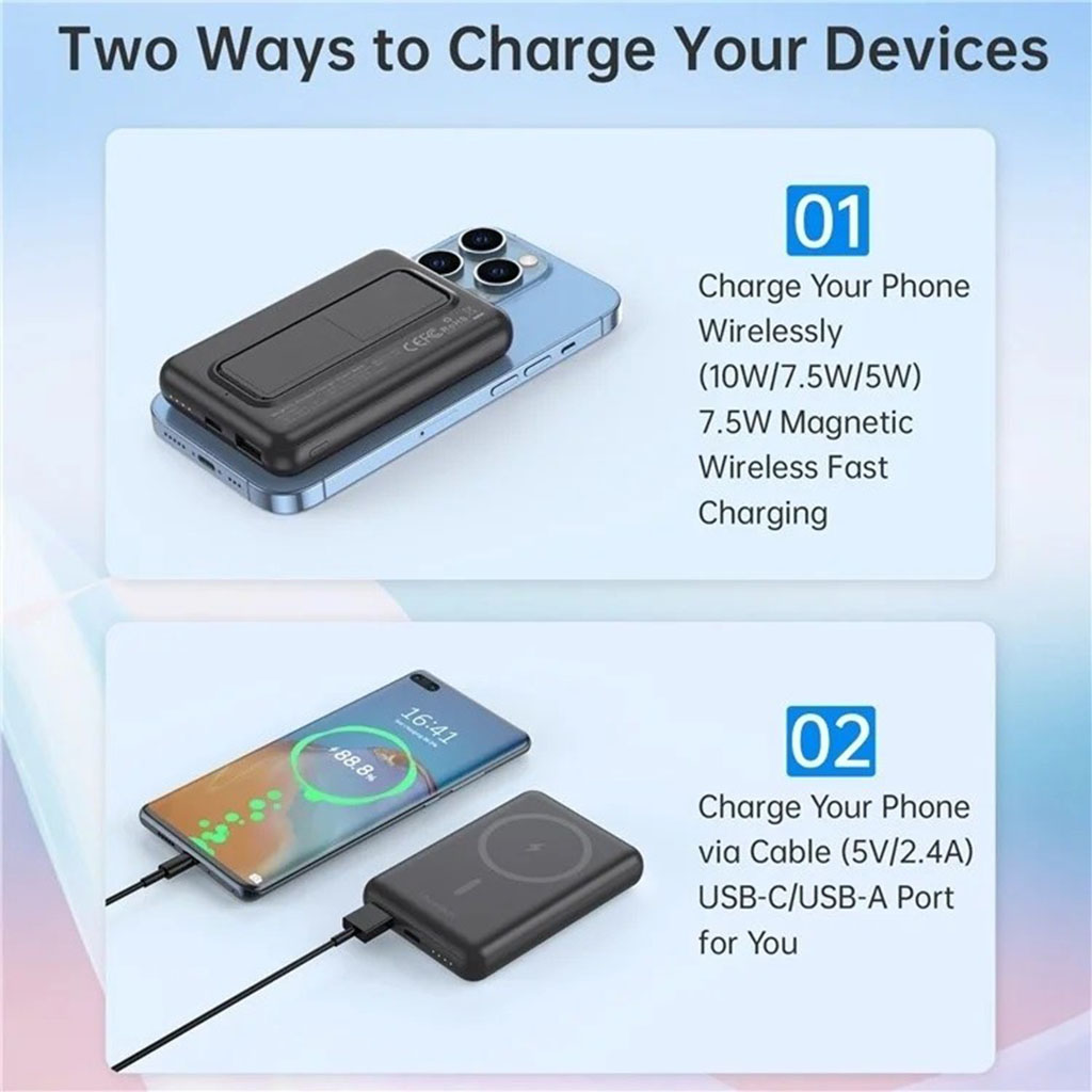 Choetech B662-BK 5000mAh Wireless Magnetic Power Bank - Black ...