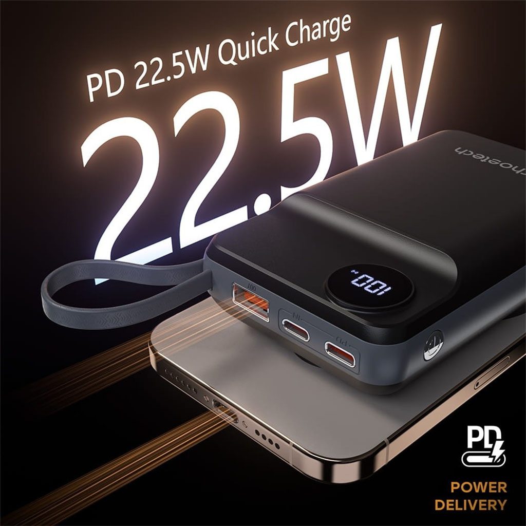Choetech B696-BK 20000mAh 22.5W MagLeap Wireless Charge Power Bank ...