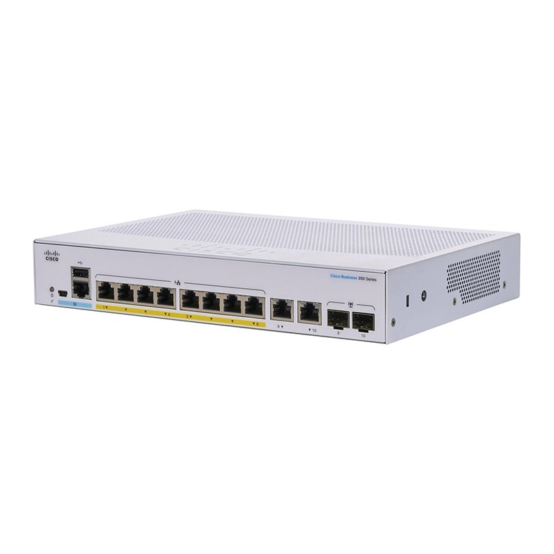 Cisco CBS350 8-Port Gigabit PoE Managed Switch with 2x SFP Combo ...
