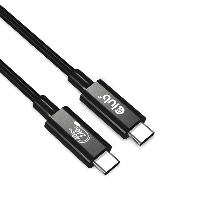 Club 3D 1m USB4 Gen3x2 USB Type-C to USB Type-C Cable - CAC-1576 | Mwave