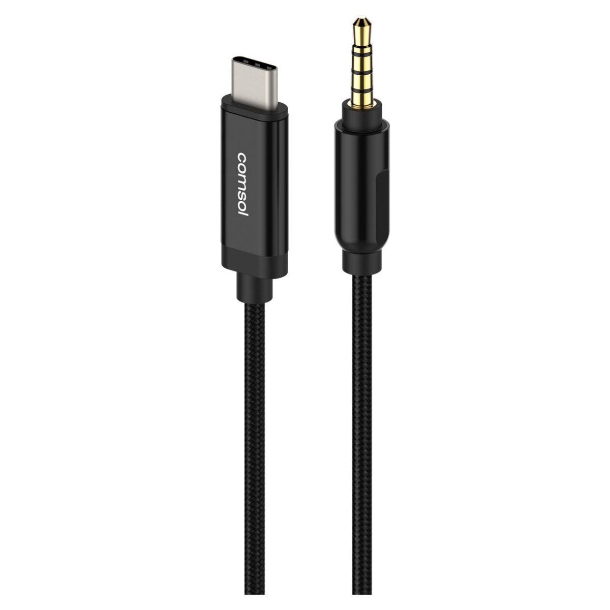 Comsol USB-C to 3.5mm Male Cable 1m - Black - CM3501BK | Mwave