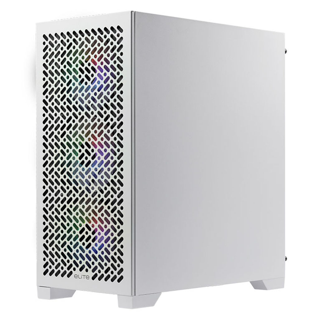 Cooler Master Elite 302 Tempered Glass Micro-ATX Case - White - E302 ...